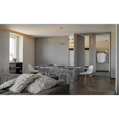 China Hanging MDF Operable Partition Wall Systems - 68mm to 105mm Thickness with 52-56dB Acoustic Rating for sale