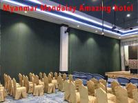 China Acoustic Folding Partition Wall 6061-T6 Aluminum Frame Q235 Steel Core Height Up to 6M for sale
