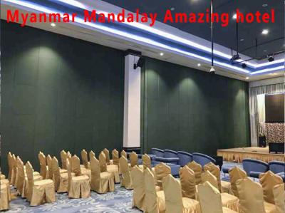 China Acoustic Folding Partition Wall 6061-T6 Aluminum Frame Q235 Steel Core Height Up to 6M for sale