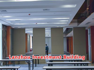China Acoustic Movable Partition Wall STC 42-56dB 100mm Thickness 304 Stainless Steel Rollers for sale