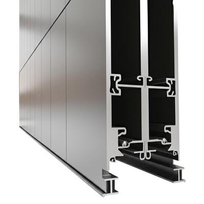 China Acoustic Partition Wall Up to 18M Height 304 Stainless Steel Roller 6061-T6 Profile for sale
