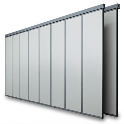 China No Floor Track Acoustic Partition Wall Q235 Steel Frame 18M Height Conference Hall for sale