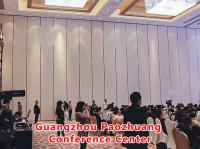 China Acoustic Sliding Partition Wall with 56dB Sound Insulation - 68mm to 105mm Thickness for Conference Rooms for sale