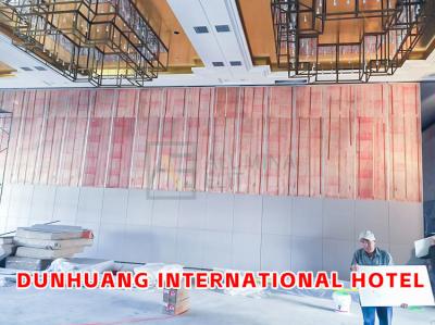 China Melamine Board Acoustic Partition Wall 304 Stainless Steel Roller 18M Height for sale