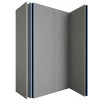 China Fireproof Acoustic Partition Wall 68mm 89mm 105mm Magnetic Seal SGS Certified for sale