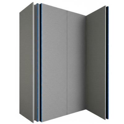 China Fireproof Acoustic Partition Wall 68mm 89mm 105mm Magnetic Seal SGS Certified for sale