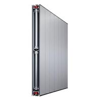 China Movable Sliding Acoustic Wall Panels 68-105mm with Magnetic Seal and Dupont POM Roller for sale