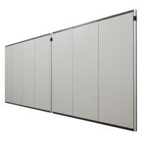 China Movable Acoustic Partition Wall 56dB Sound Insulation 68-105mm Thickness Magnetic Seal for sale