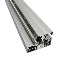 China 6061-T6 Aluminum Q235 Steel Frame Acoustic Partition Wall 105mm Thickness 304 Stainless Steel Roller for sale
