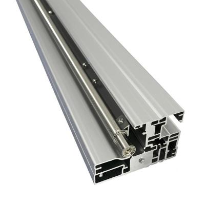 China 6061-T6 Aluminum Q235 Steel Frame Acoustic Partition Wall 105mm Thickness 304 Stainless Steel Roller for sale