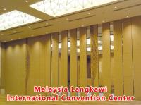 China Acoustic Movable Partition Wall 68-105mm with Dupont POM Roller & Top Bottom Jack Lifting for sale
