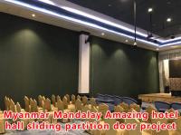 China AE100 Movable Partition Wall 105mm Thickness Aluminium Steel with Dupont POM Roller for sale