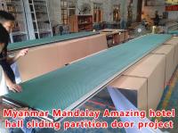 China Fireproof Movable Acoustic Partition Wall 56dB Sound Insulation 6061-T6 Profile for sale