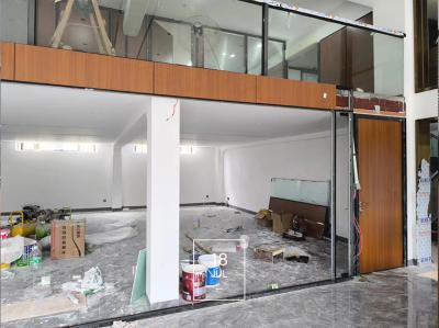 China Customized Soundproof Partition 6061-T6 Aluminum Q235 Steel Frame Office 68mm 89mm 105mm for sale