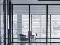 China Aluminium Frame Folding Glass Partition Wall Single Glazed 108mm 30-42dB Sound Insulation for sale