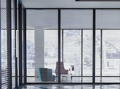 China Aluminium Frame Folding Glass Partition Wall Single Glazed 108mm 30-42dB Sound Insulation for sale