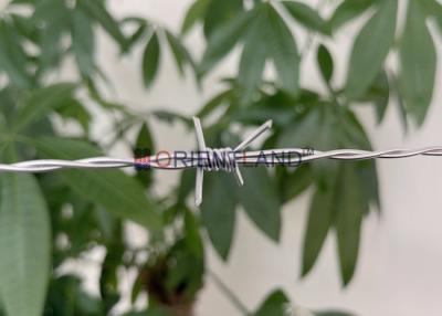 China 2.0mm Double Twist Barbed Wire 200m Roll with 5-inch Barb Spacing for Security Fencing for sale