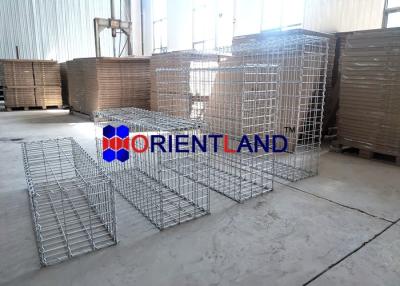 China Hot Dipped Galvanized Welded Gabion Basket 5x10cm Aperture for Park Decoration and Retaining Walls for sale
