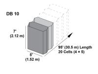 China MIL10 2.13x1.52x30.5m Zinc-Aluminum Alloy Steel Wire Hesco Barrier with 20 Cells for sale