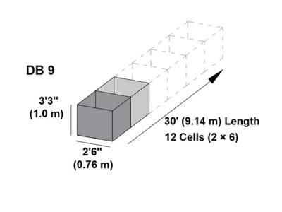 China MIL9 Blast Barrier 1.0x0.76x9.14m with 400g UV-Resistant Geotextile for Military Security for sale