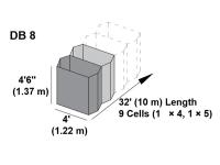 China MIL8 1.37x1.22x10m Hesco Bastion Barrier System for Military Perimeter Security and Flood Protection for sale