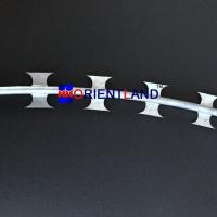 China BTO-11 Concertina Razor Wire with 10-11mm Blade Length and 450-1500mm Coil Diameter Options for sale