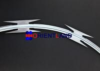 China CBT-65 Concertina Razor Wire 65mm Blade 2.5mm Core for Military Security Fencing for sale