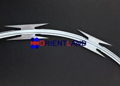 China CBT-65 Concertina Razor Wire 65mm Blade 2.5mm Core for Military Security Fencing for sale
