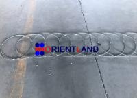 China 15m Hot Dipped Galvanized Flat Wrap Razor Wire Coils 500mm Height for Perimeter Security Fencing for sale