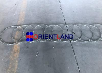 China 15m Hot Dipped Galvanized Flat Wrap Razor Wire Coils 500mm Height for Perimeter Security Fencing for sale