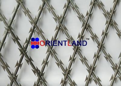China 75 × 150mm High Security Welded Razor Mesh Fence Panel - 1.2-3.0m Height Options with BTO-22/BTO-30 Blades for sale