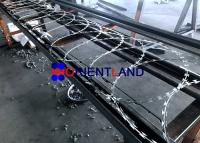 China BTO-22 CBT-65 Stainless Steel Flat Wrap Razor Wire Coils - 500/700/900mm Height, 15m Length Security Fence for sale