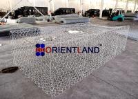 China Zinc-Al Alloy 80×100mm Woven Mesh Gabion Baskets 2.0-3.9mm Wire for River Control and Retaining Walls for sale