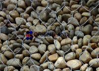 China 2.0-4.0mm Wire Diameter Gabion Wall Baskets 2m×1m×1m Hexagonal Mesh Rock Cages for sale
