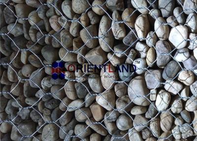 China Galvanized Gabion Wall Baskets 2.0-3.9mm Wire with 215-275g/m² Zinc Coating for Retaining Walls for sale