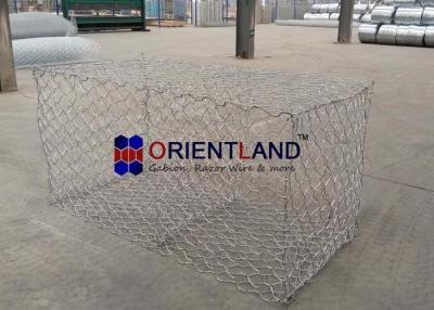 China Civil Engineering Woven Mesh Gabion Wall Baskets Hexagonal Hole Shape Flood Control Retaining Wall for sale