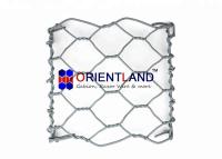 China PVC Coated Grey Woven Mesh Gabion Box 2x1x1m for Retaining Walls and Erosion Control for sale