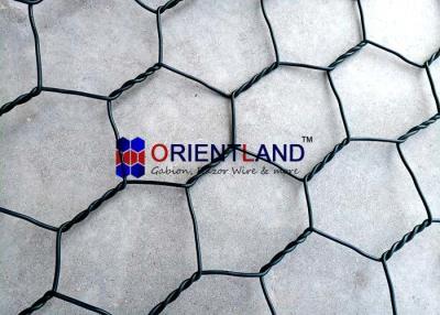 China PVC Coated Triple Twist Woven Gabion Stone Cages 2x1x1m for River Bank Protection for sale