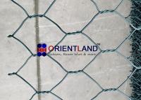 China Dark Green Pvc Coated Hexagonal 2.7mm Mesh Gabion Baskets For Retaining Walls for sale