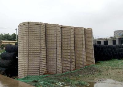 China Zinc Aluminum Alloy Military Hesco Barrier 4mm Wire 50x50mm Mesh Defense Wall for sale