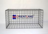 China Welded Gabion Cages Wire Rock Baskets 2m x 1m x 1m Hot Dipped Galvanized for sale