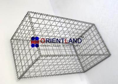 China Galvanised Steel Welded Gabion Basket 4mm Wire 5x10cm Aperture for Retaining Wall for sale