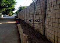 China Zinc Aluminum Alloy Earth Sheltered Hesco Bastion Barrier System 4mm Wire Diameter for sale
