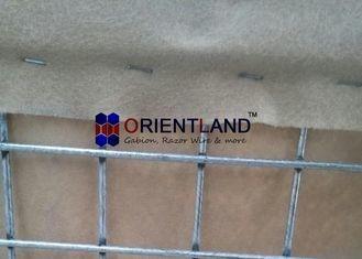 China Hesco Bastion 2x2 Mesh Defensive Barrier 300g/m2 Geotextile Military Bunker Wall for sale