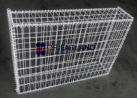 China Galfan Welded Gabion Basket 5x10cm Mesh Hexagonal Decorative Garden Retaining Wall 1x0.3x0.3m for sale