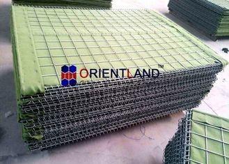 China MIL9 Hot Dipped Galvanized Hesco Barrier - 1.0m Height, 6.84m Length Defensive Wall System for sale