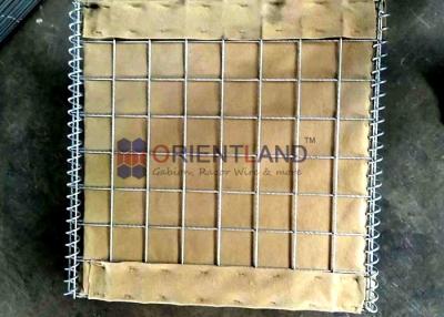 China Hesco Bastion Concrete Barrier System with 3mm Alu-Zinc Coated Wire for Military Security Applications for sale