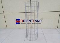 China 35cm Galvanized Gabion Pillars 100cm Height Decorative Garden Fence Post for sale