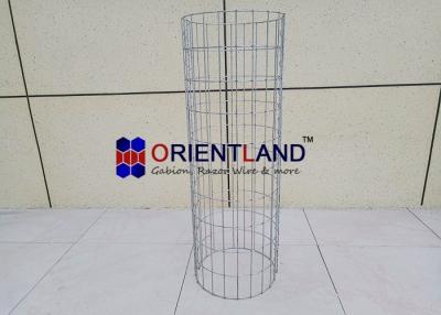 China 35cm Galvanized Gabion Pillars 100cm Height Decorative Garden Fence Post for sale