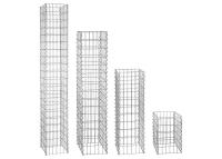 China Galfan 4 Cornerstone Welded Gabion Baskets with 10x5cm Mesh, 4mm Wire Thickness, Heights 50-200cm for sale
